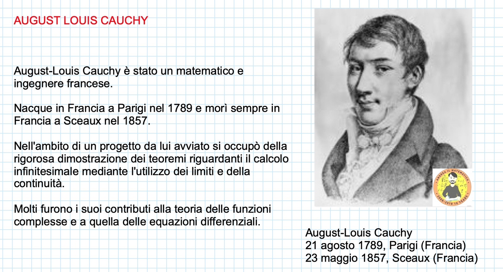 Teorema di Cauchy - Andrea il Matematico