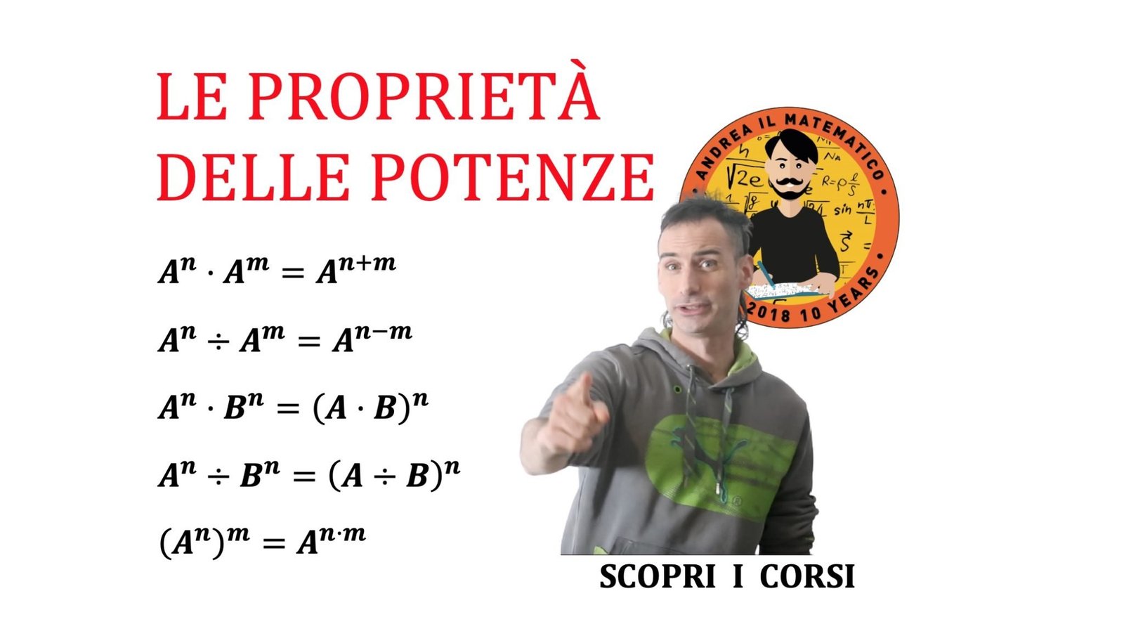 PROPRIETÀ DELLE POTENZE - Andrea il Matematico