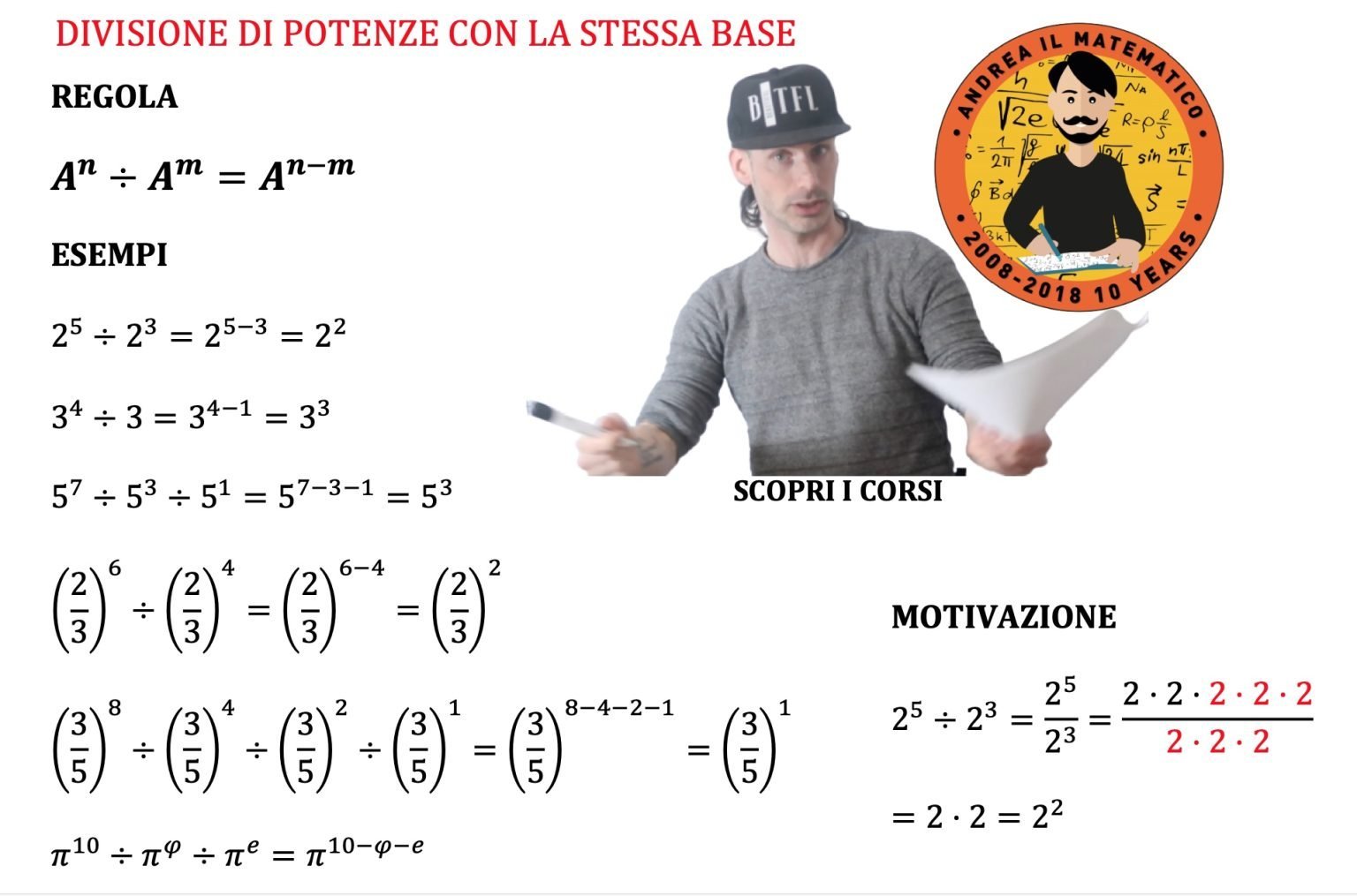 PROPRIETÀ DELLE POTENZE - Andrea il Matematico