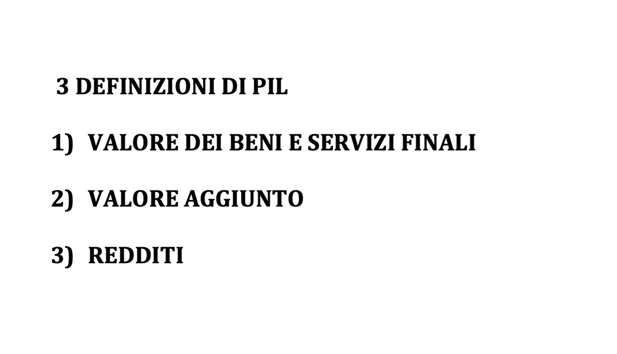 PRODOTTO INTERNO LORDO -PIL - DEFINIZIONE - Andrea il Matematico