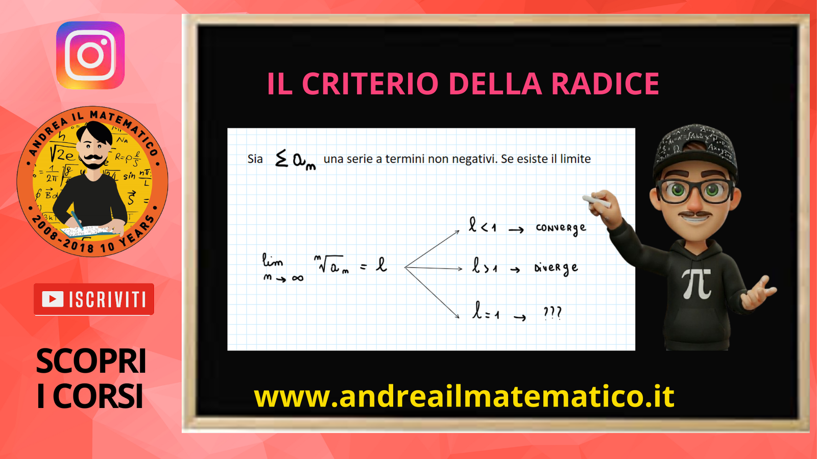 Il Criterio della Radice: Quando e Come Usarlo nelle Serie - Andrea il ...